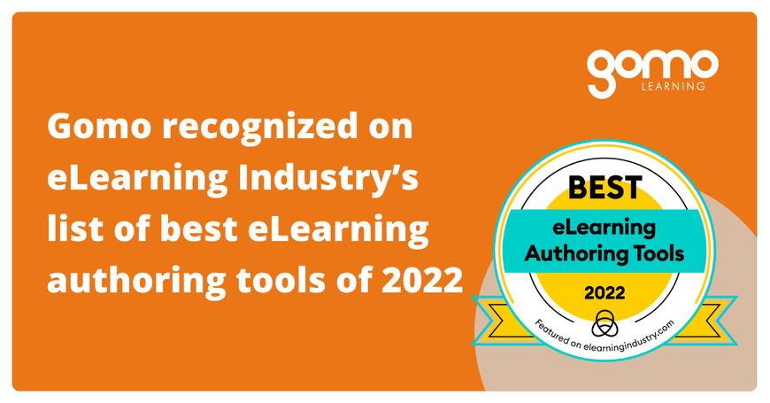 Gomo recognized on eLearning Industry’s list of best eLearning ...