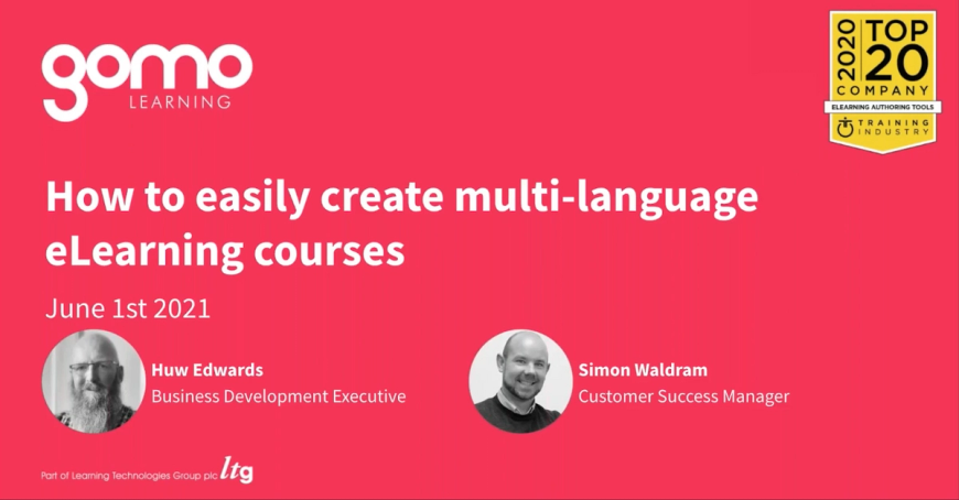 How to easily create multi-language eLearning courses | Gomo Learning