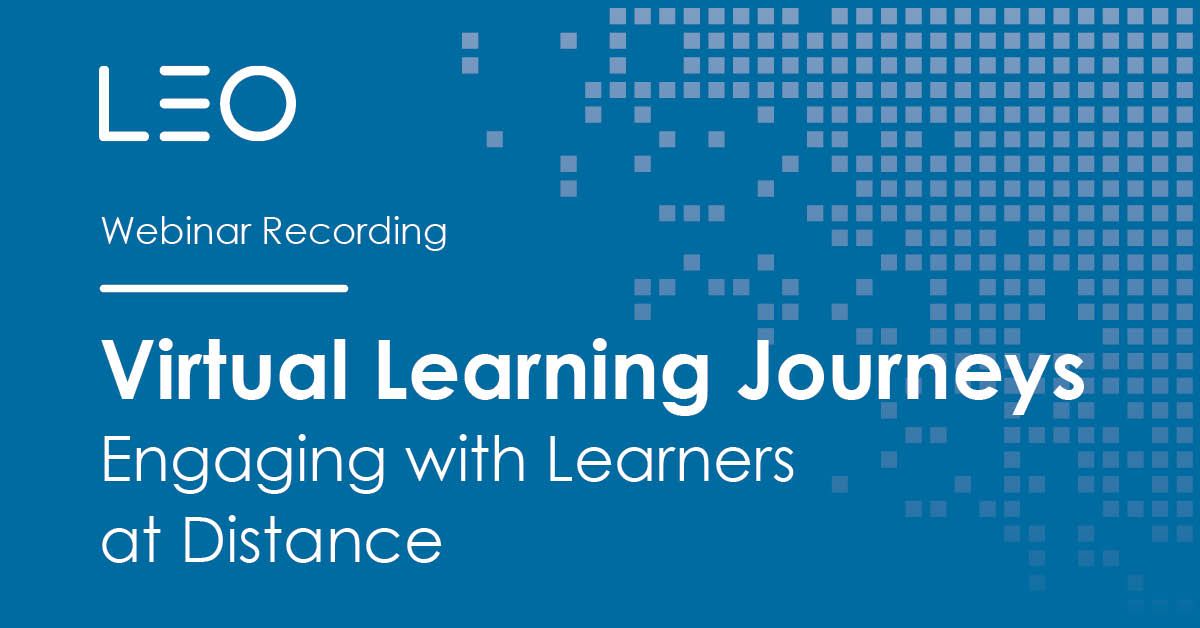 Virtual Learning Journeys - Engaging With Learners at a Distance ...