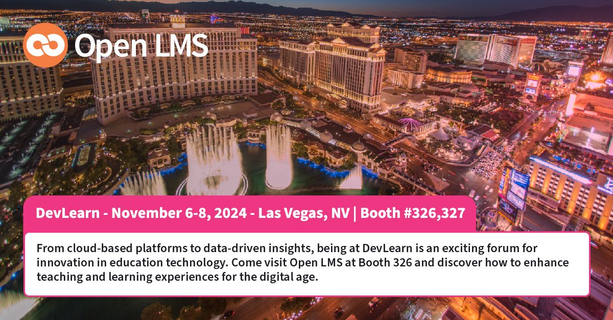 DevLearn - November 6-8, 2024 - Las Vegas, NV | Booth #326,327