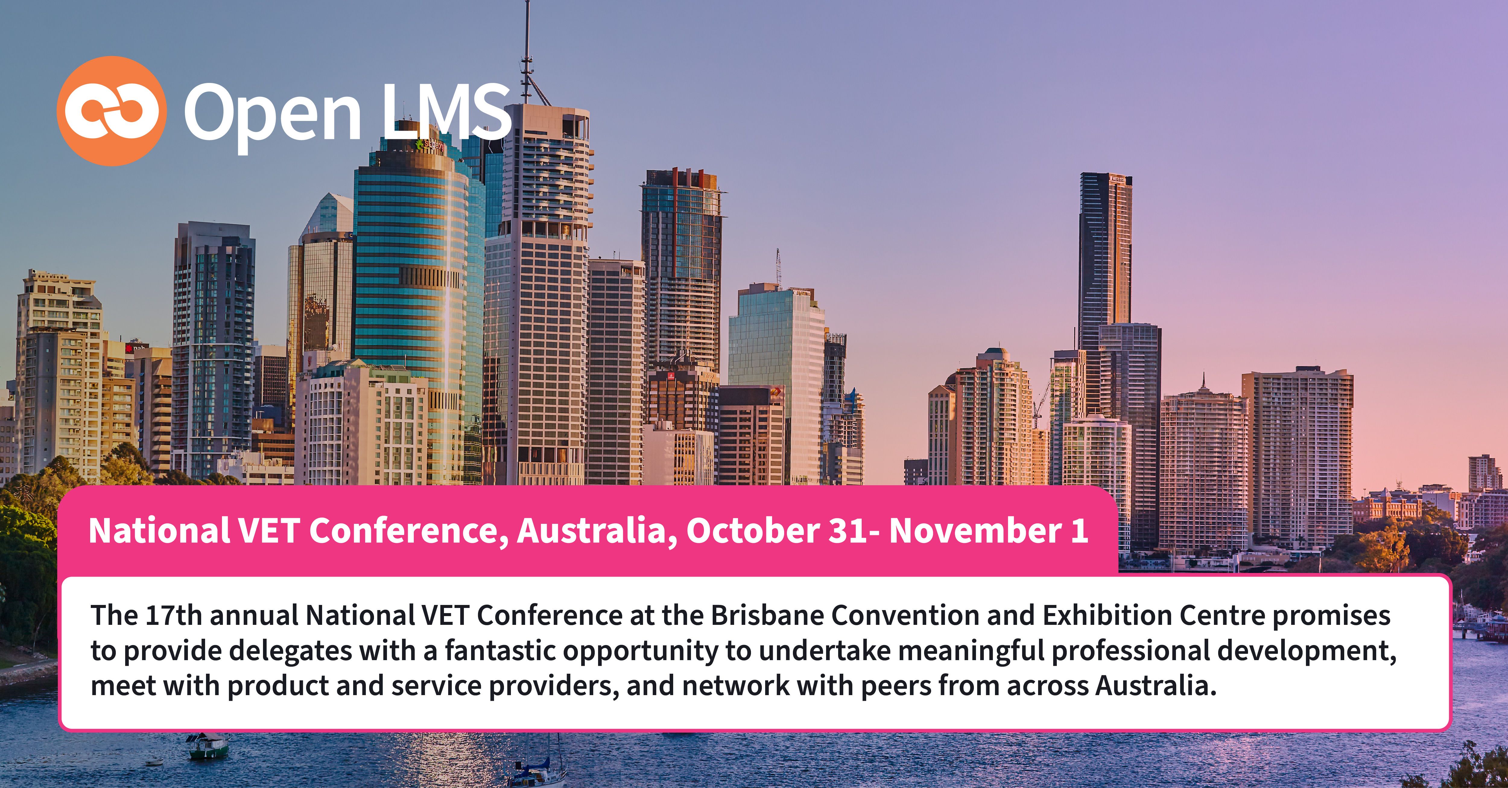 National VET Conference, Australia, October 31- November 1