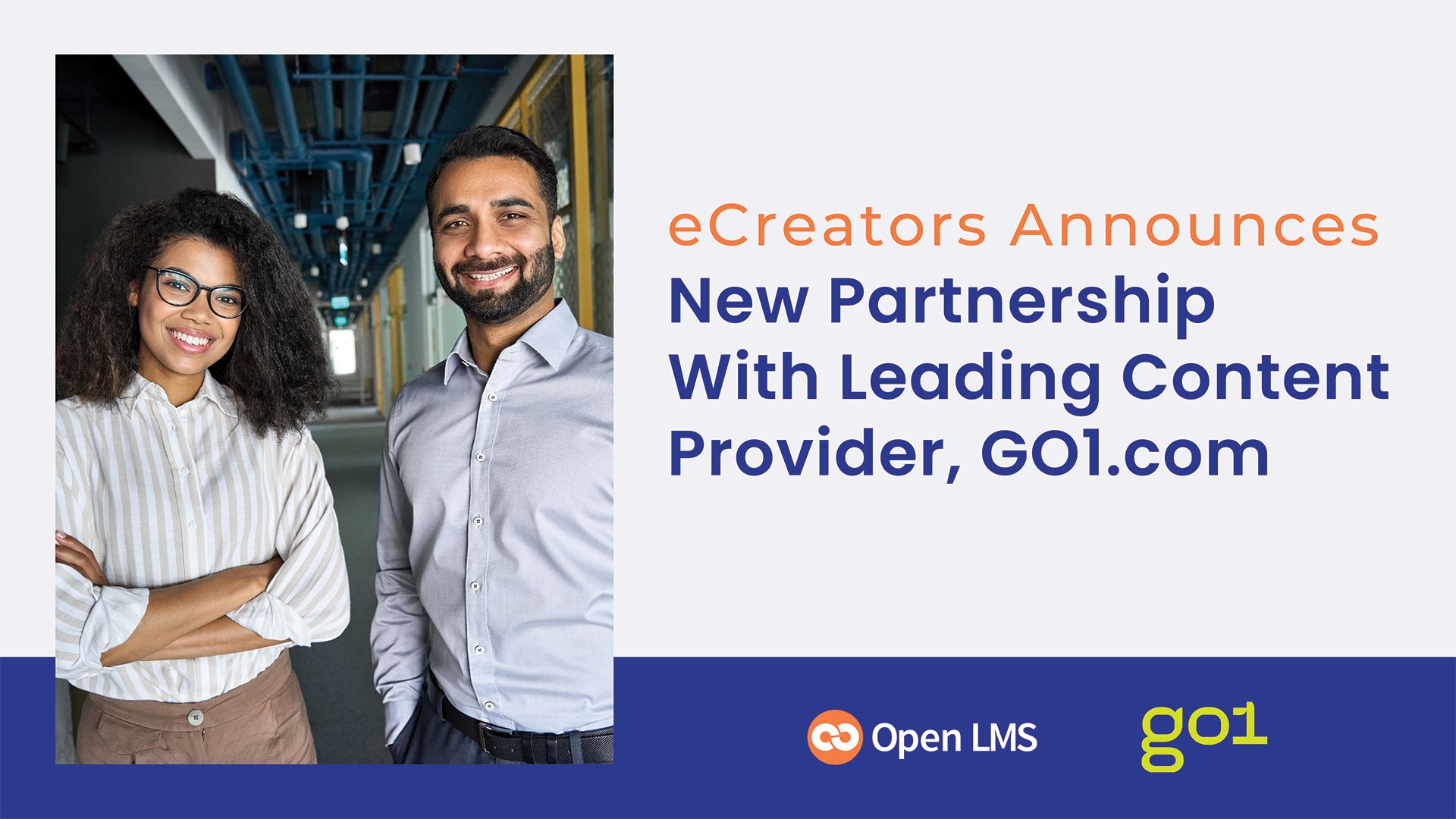 eCreators Announces New Partnership With Leading Content Provider, GO1.com