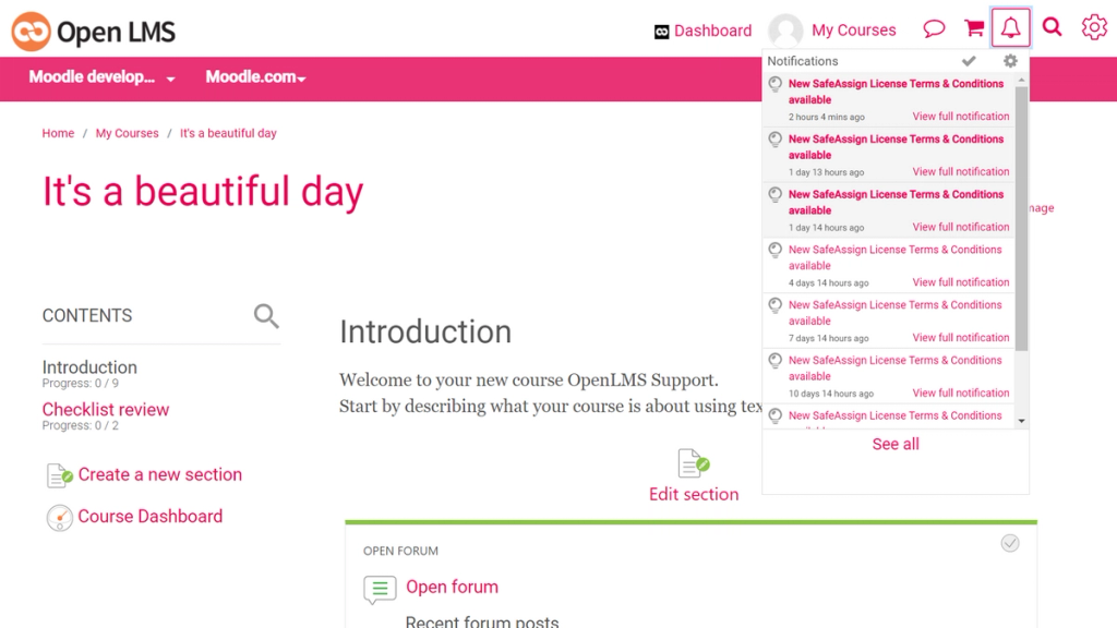 OpenLMS EDU: The LMS for Higher Education