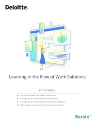 Bersin by Deloitte: Learning in the Flow of Work Solutions, Market ...