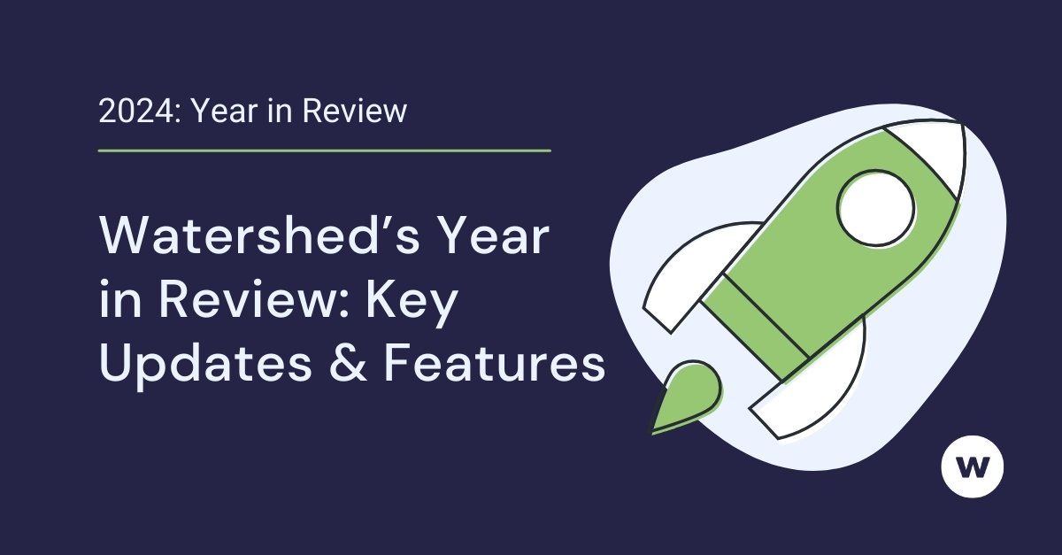 Watershed’s 2024 Year in Review: Product Updates & Features