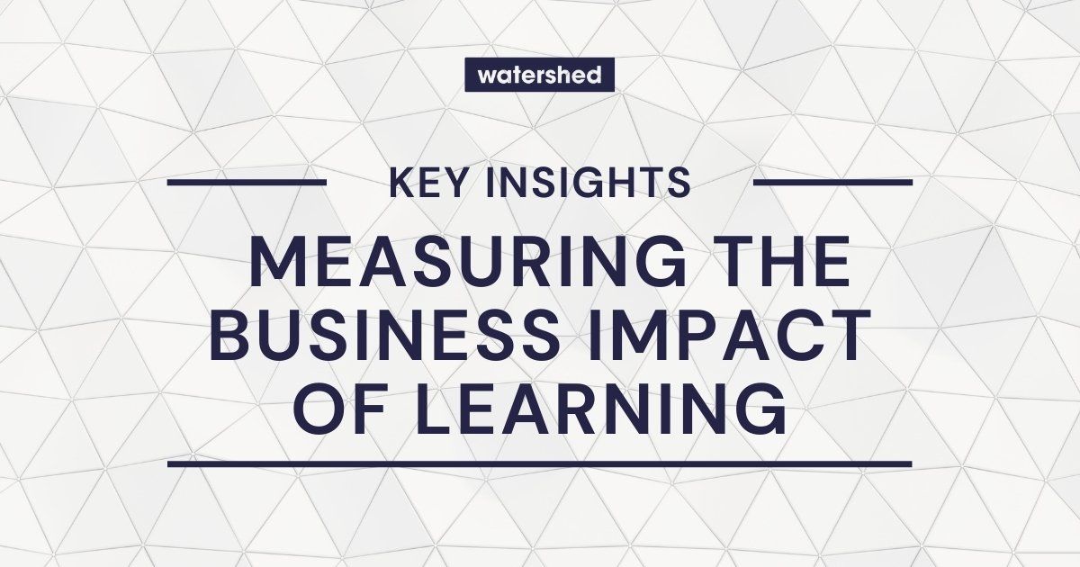 Measuring the Business Impact of Training Programs | Learning Analytics
