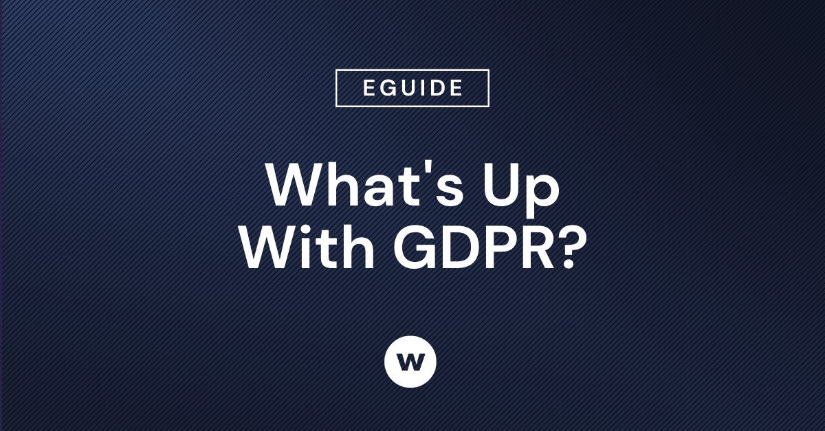 What Is GDPR? | eGuide | Watershed