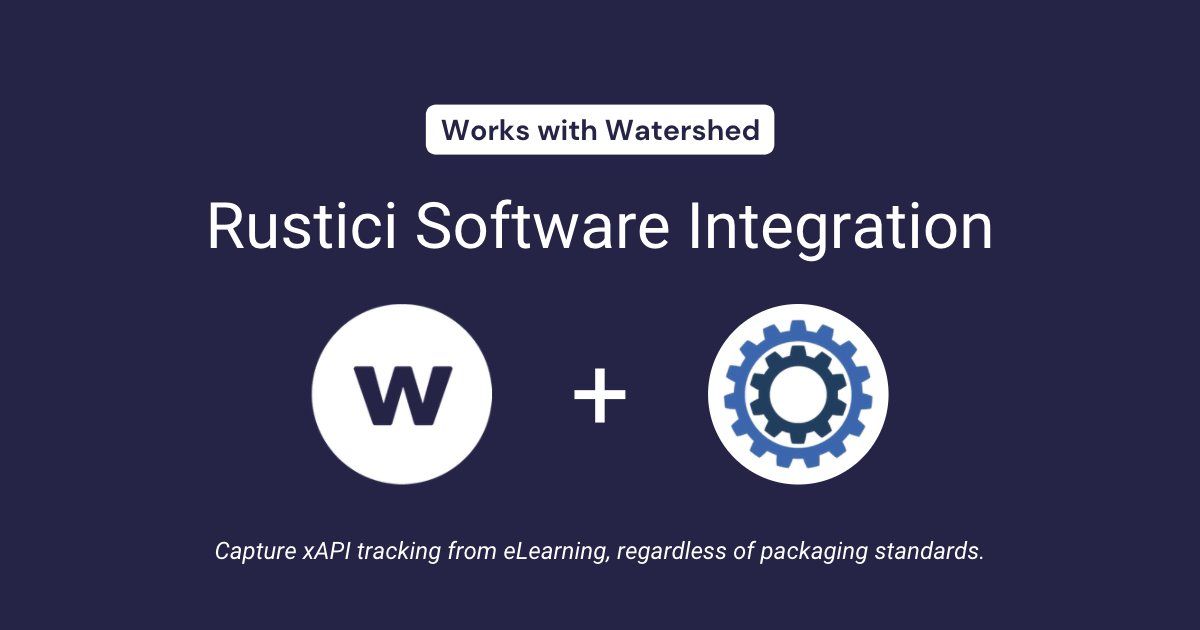 Integrate Your Rustici Software Data with Watershed