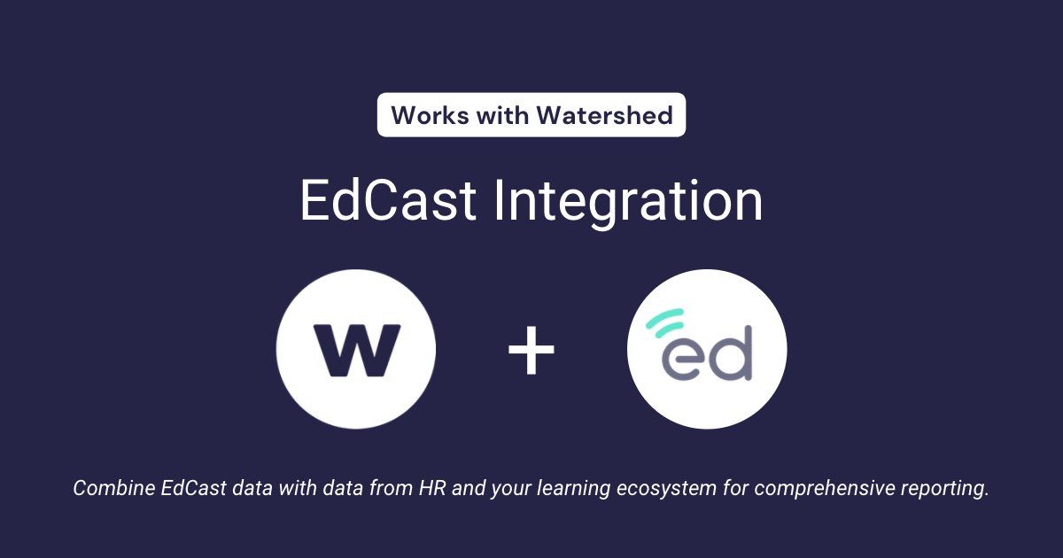 Integrate your EdCast data with Watershed