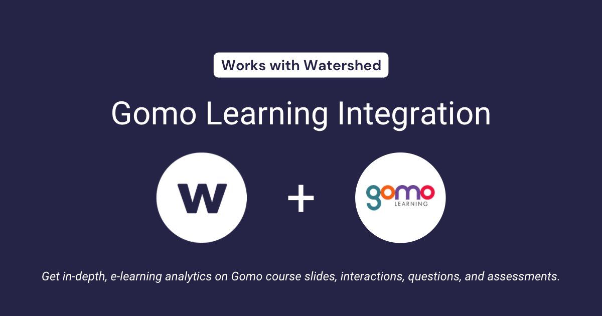 Integrate your Gomo Learning data with Watershed