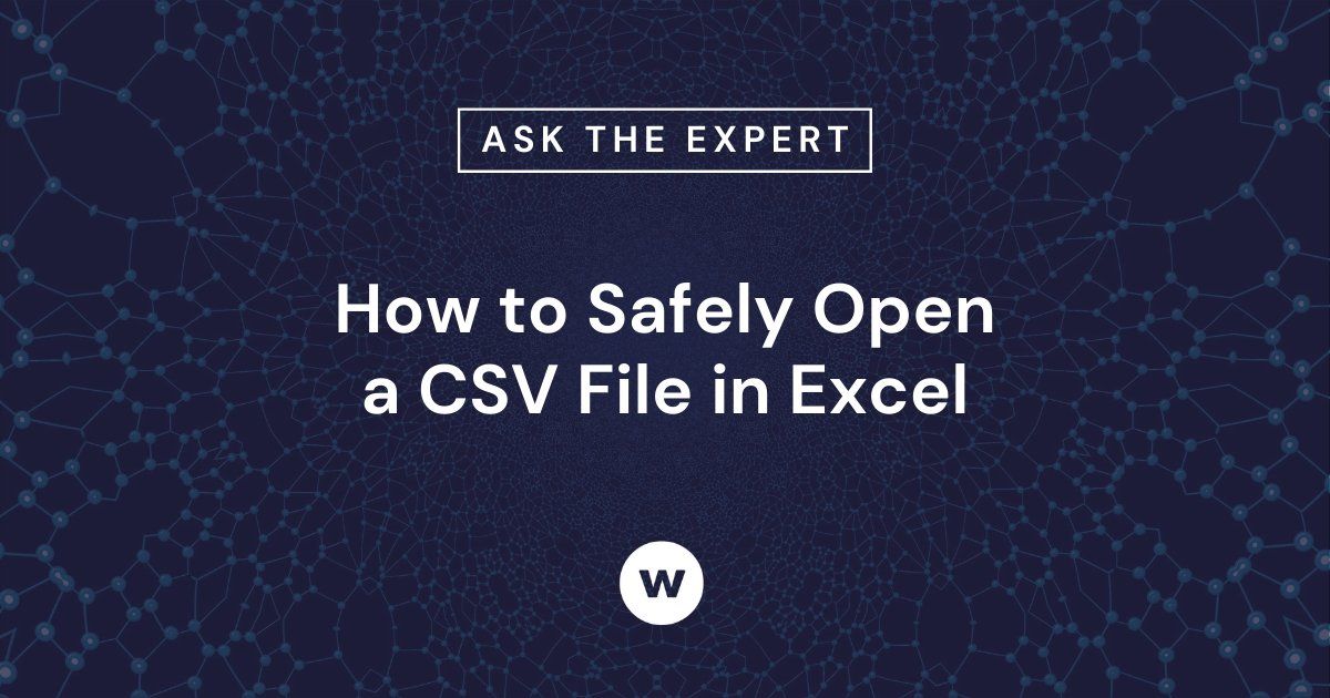 How to Open a CSV file in Excel [GUIDE] – Watershed