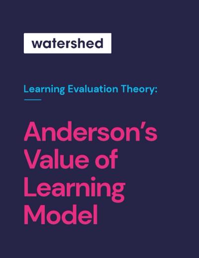 Anderson Learning Evaluation Model | eBook | Watershed