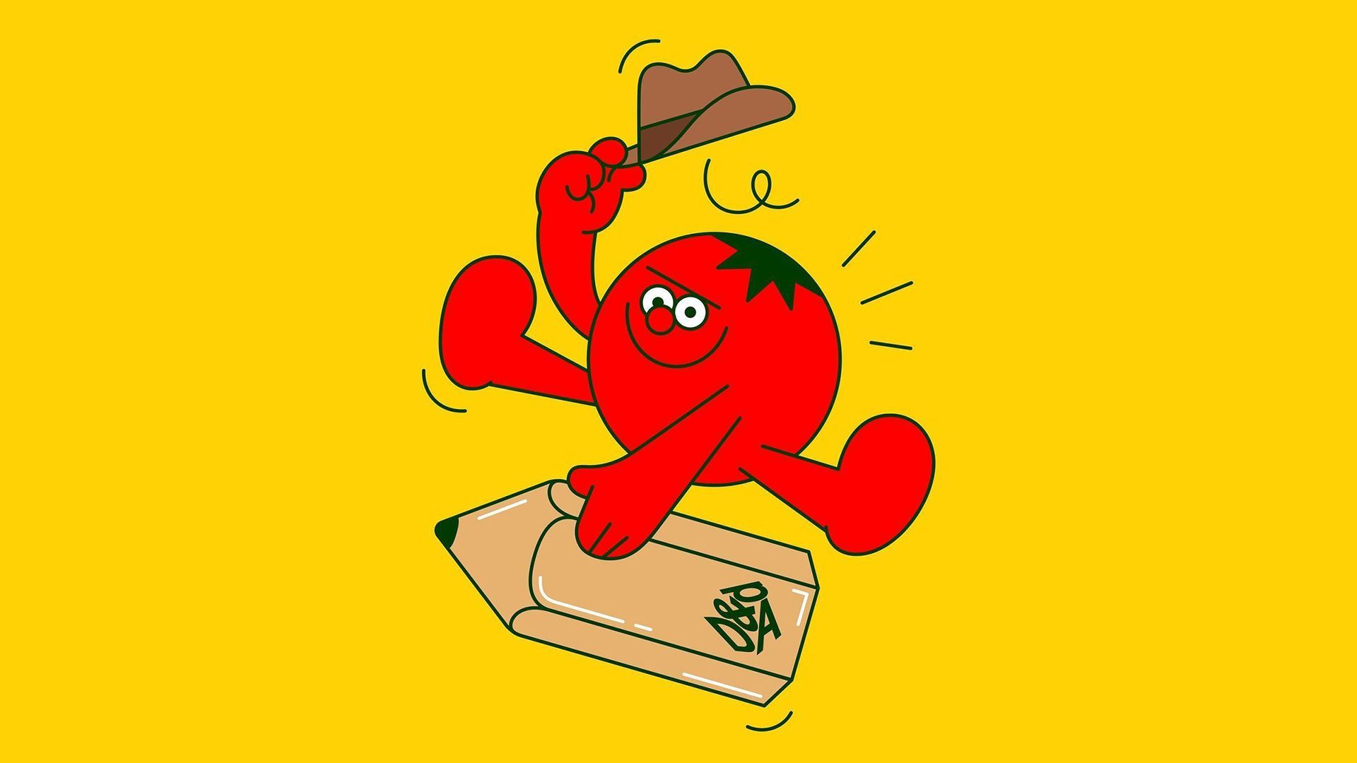 The Mean Tomato | Dan Woodger | Illustrator | Dan Woodger | Jelly UK