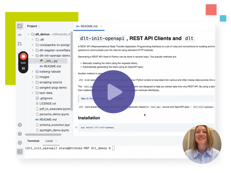 dlt: the data loading library for Python