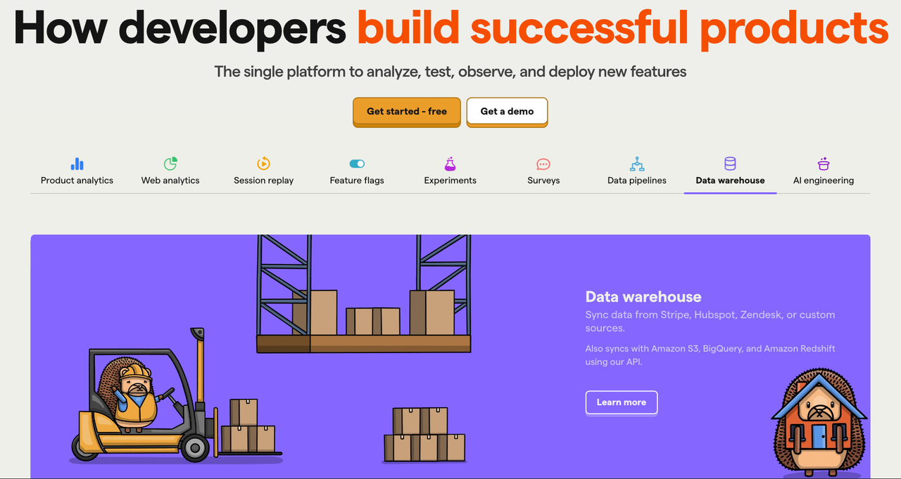PostHog leverages dlt to offer their users an inexpensive and scalable data warehouse