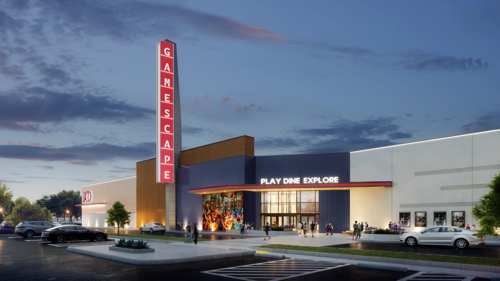 Gamescape by Cinemark | Studio V Architects