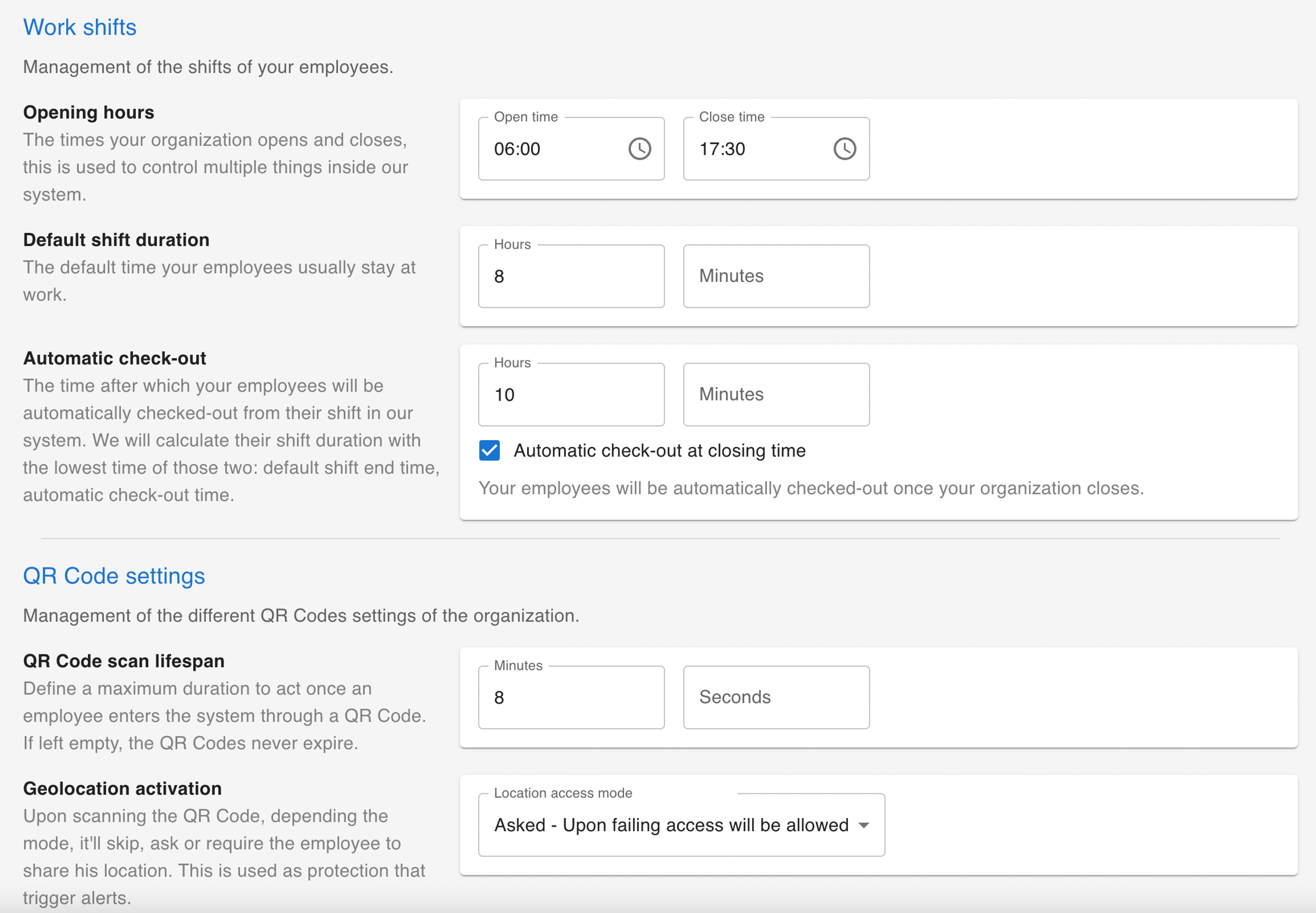 How to create an employee QR Code time clock?