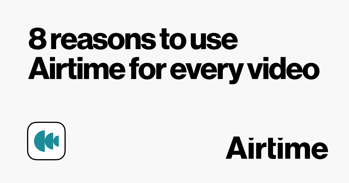 Airtime | 9 reasons to choose Airtime