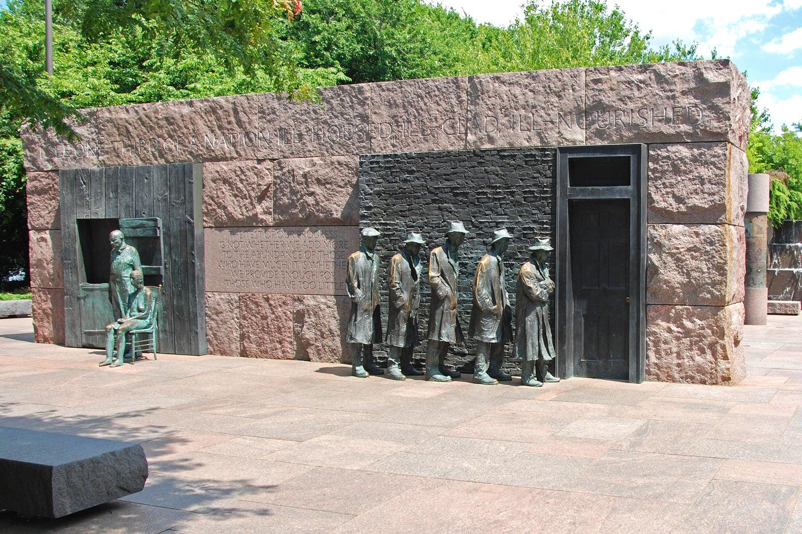 Franklin Delano Roosevelt Memorial in Washington DC
