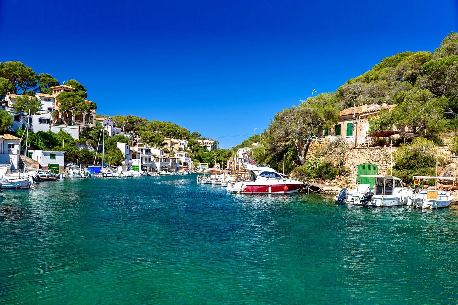 Beautiful coast and harbor of Cala Figuera, Mallorca