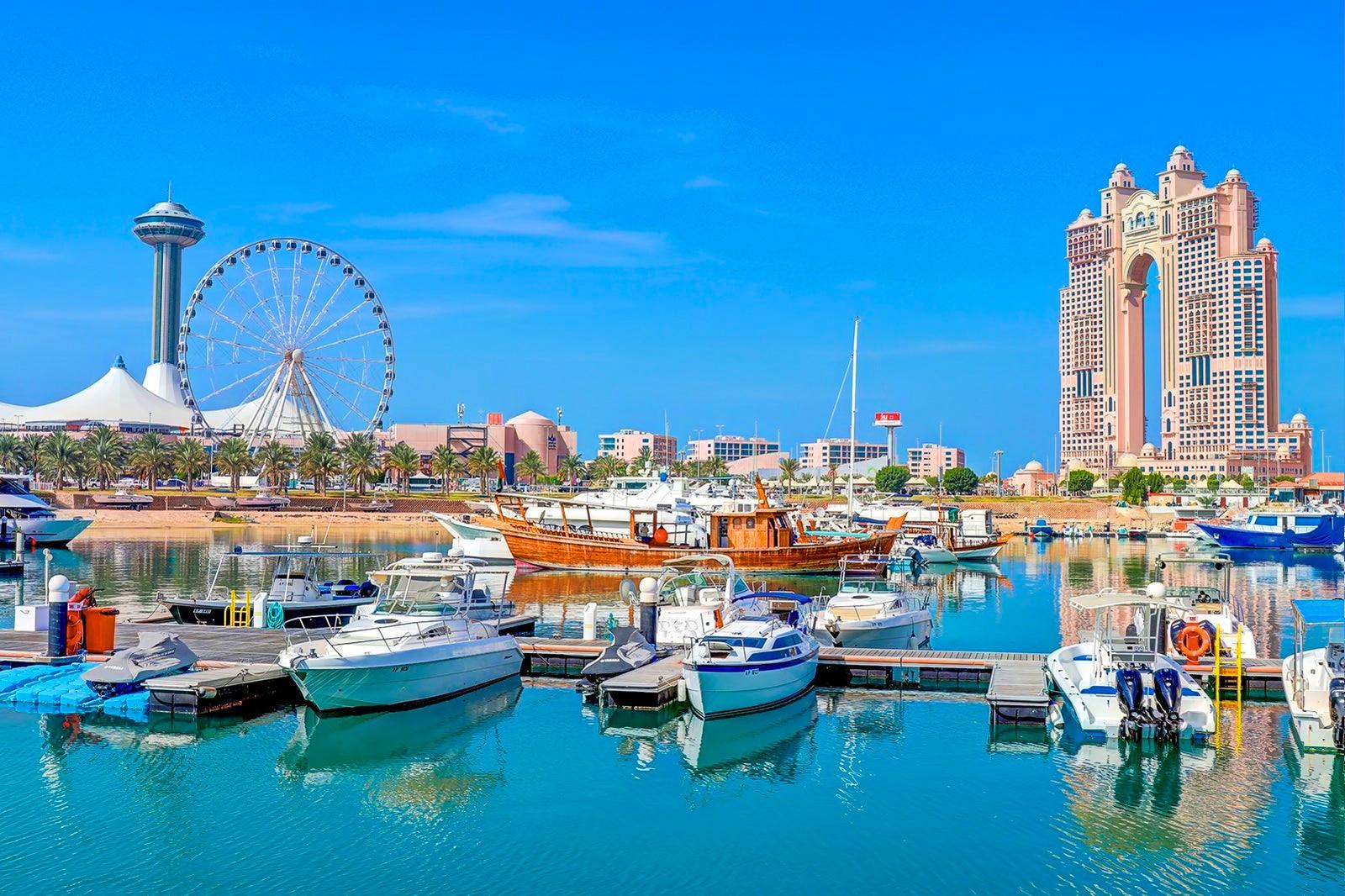 A view of Abu Dhabi harbor.