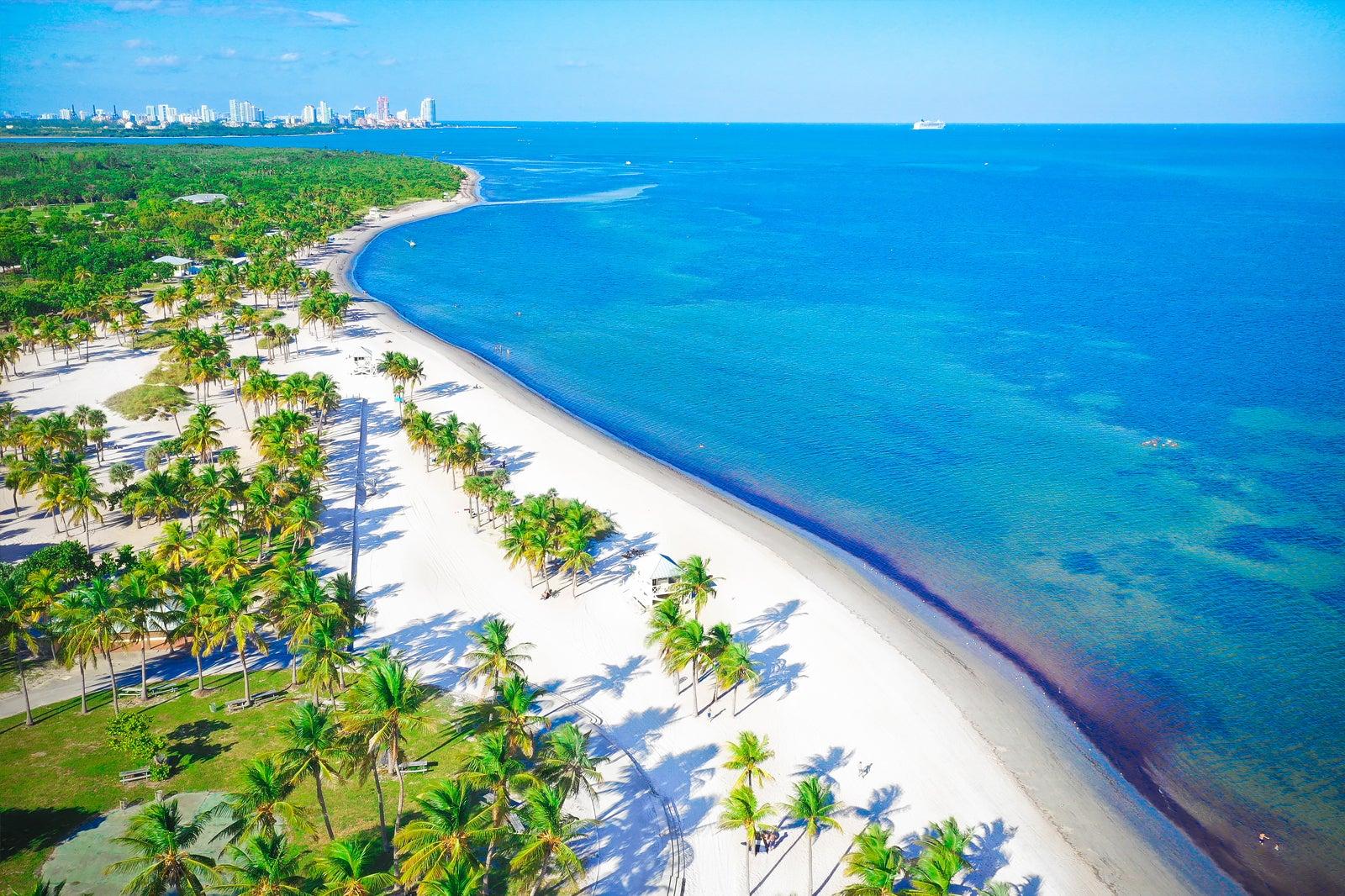 Key Biscayne Beach in Miami