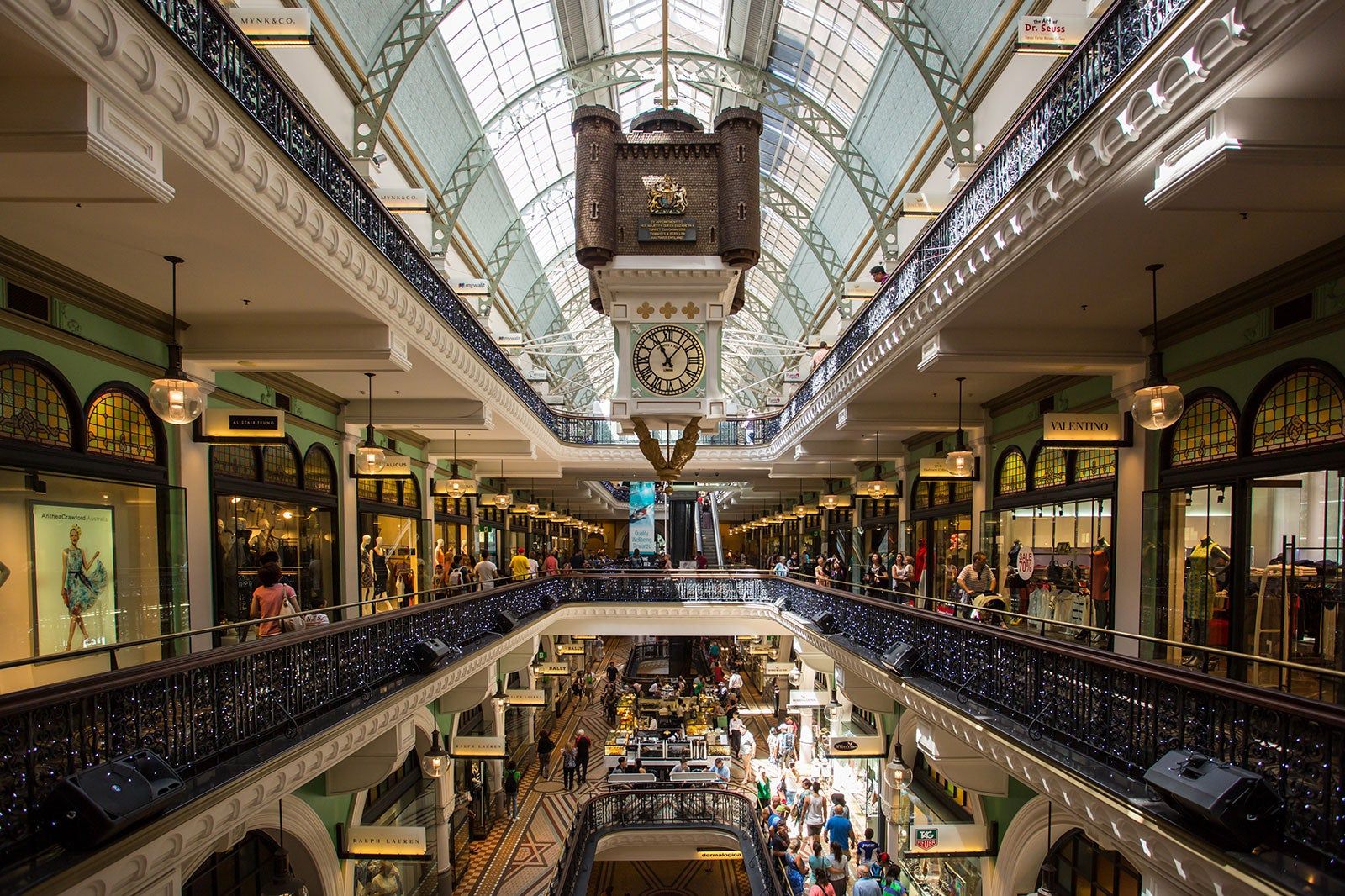 Inside a vintage shopping mall in Sydney.
