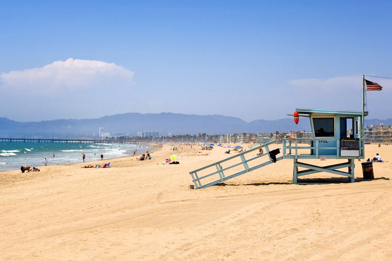 A Los Angeles beach.