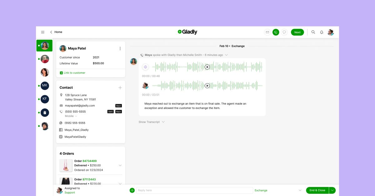 AI answering service that feels human | Gladly
