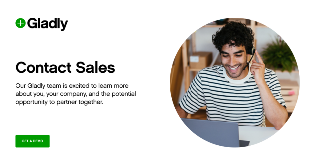 Contact Gladly: schedule a demo or talk to sales | Gladly