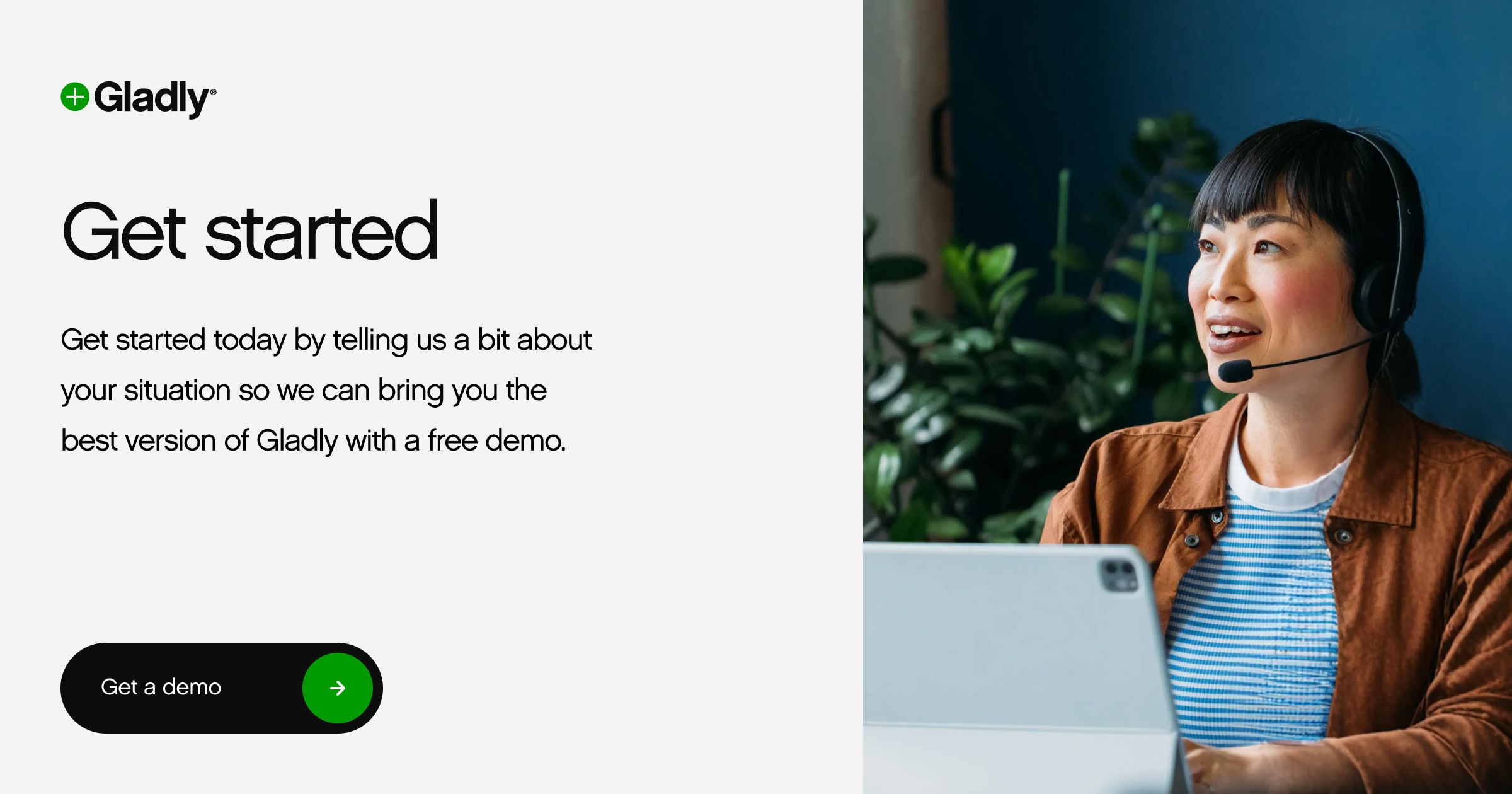 Request a demo | AI customer experience without compromise | Gladly