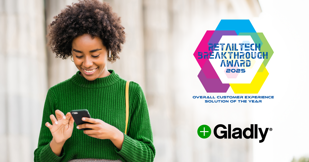 Gladly wins customer experience solution of the year | Gladly