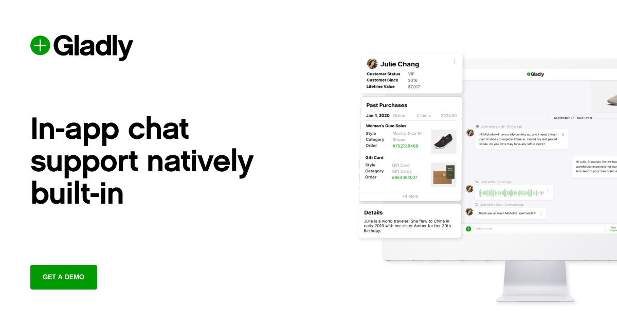 Explore mobile in-app chat support on Gladly | Gladly