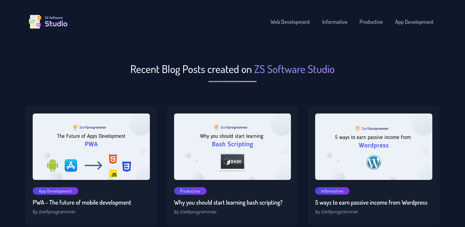 ZS Software Studio