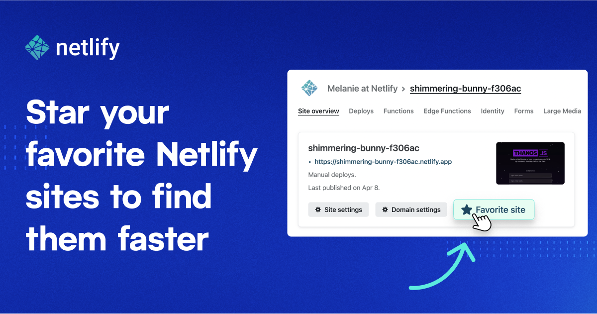 How to star your favorite Netlify sites | Netlify Blog