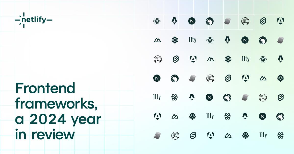Frontend frameworks, a 2024 year in review