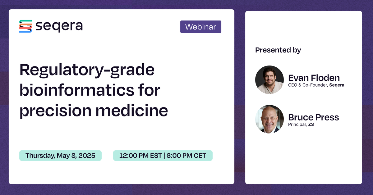 Regulatory-grade bioinformatics for precision medicine | Seqera