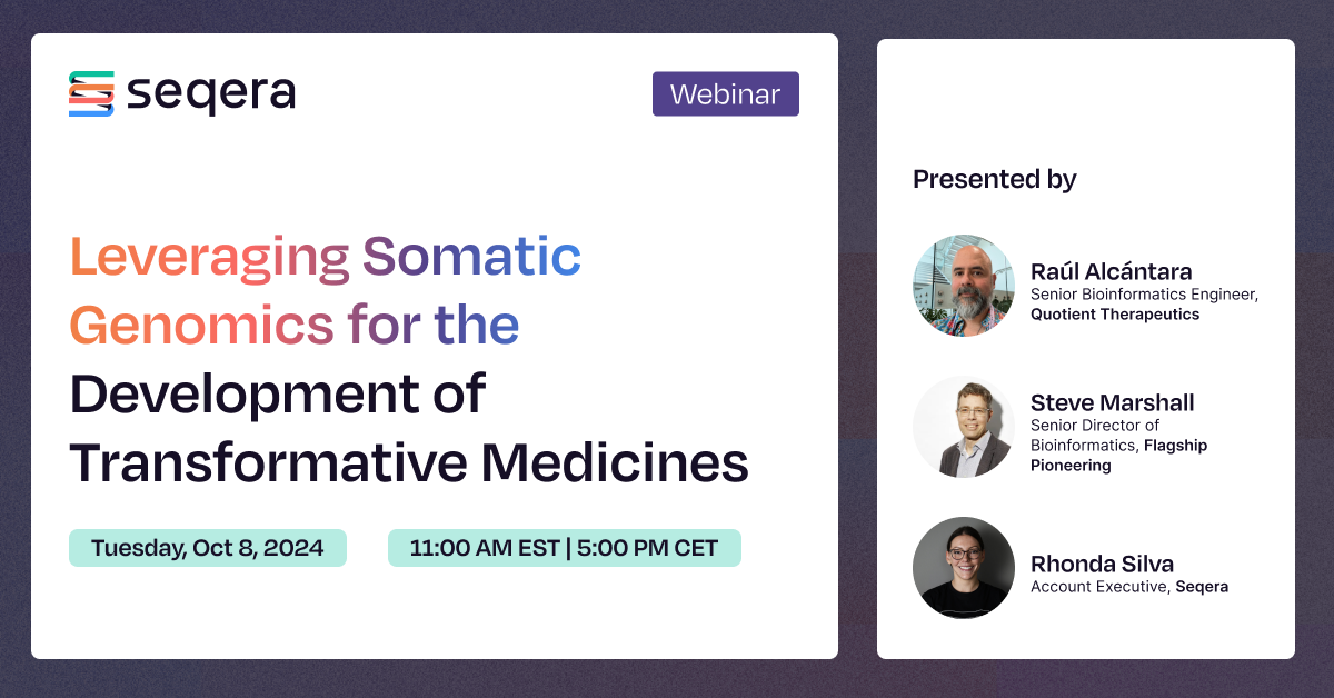 Webinar: Leveraging Somatic Genomics for the Development of ...