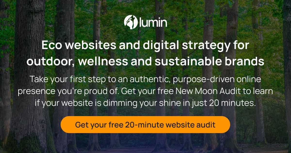 Get a free website audit | Lumin sustainable web design