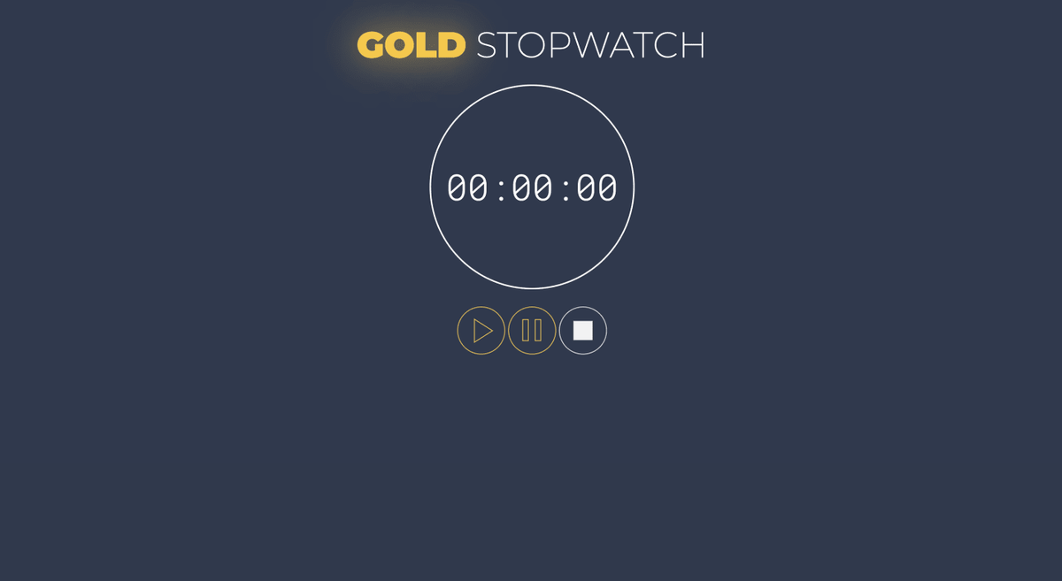 How To Build A Stopwatch With Html Css And Javascript 1