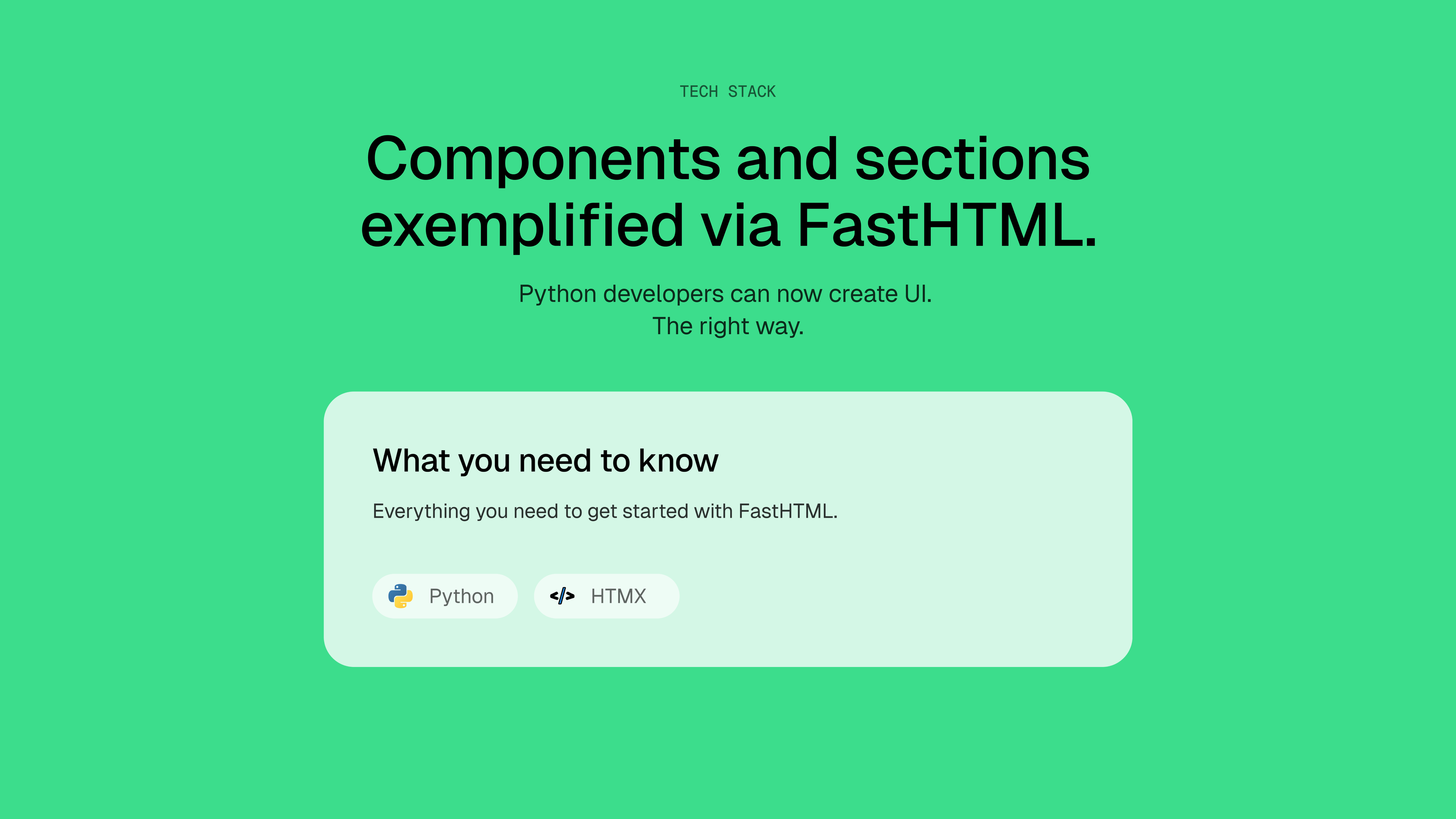 FastHTML | Tinloof FastHTML | Tinloof