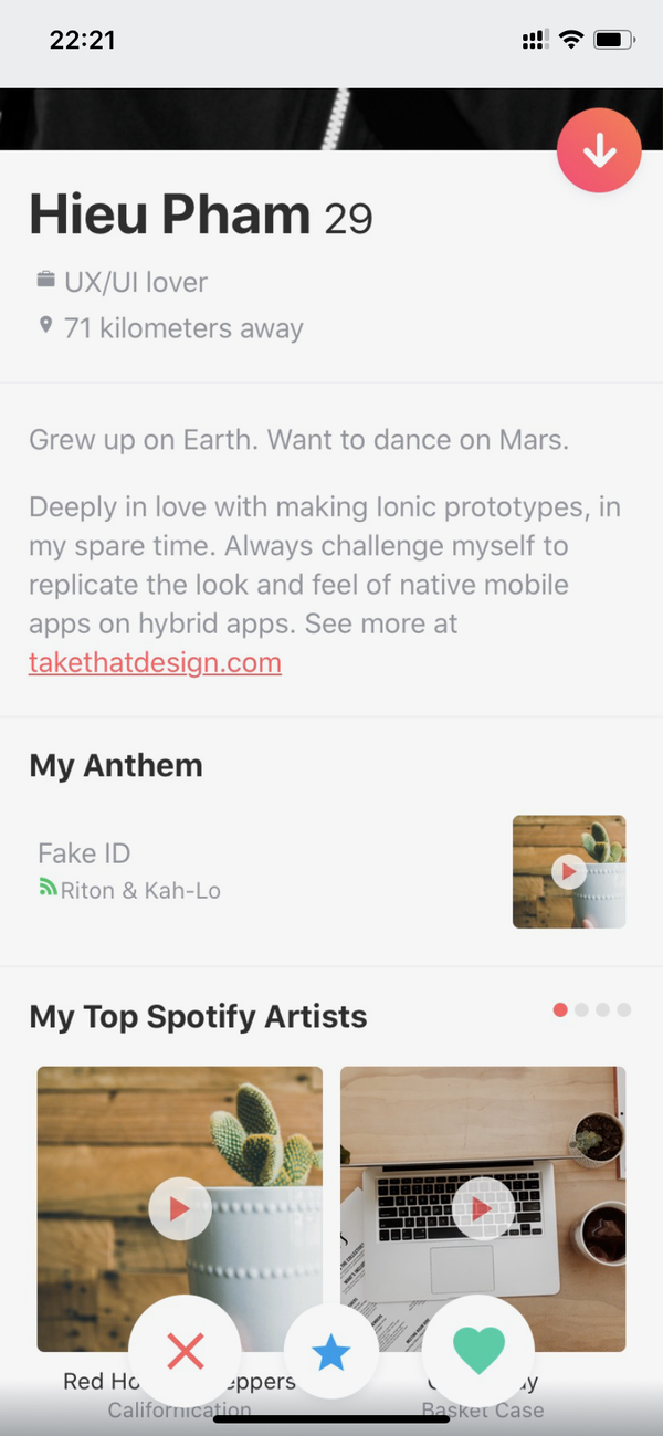Tinder UI 2020 | Take That Design