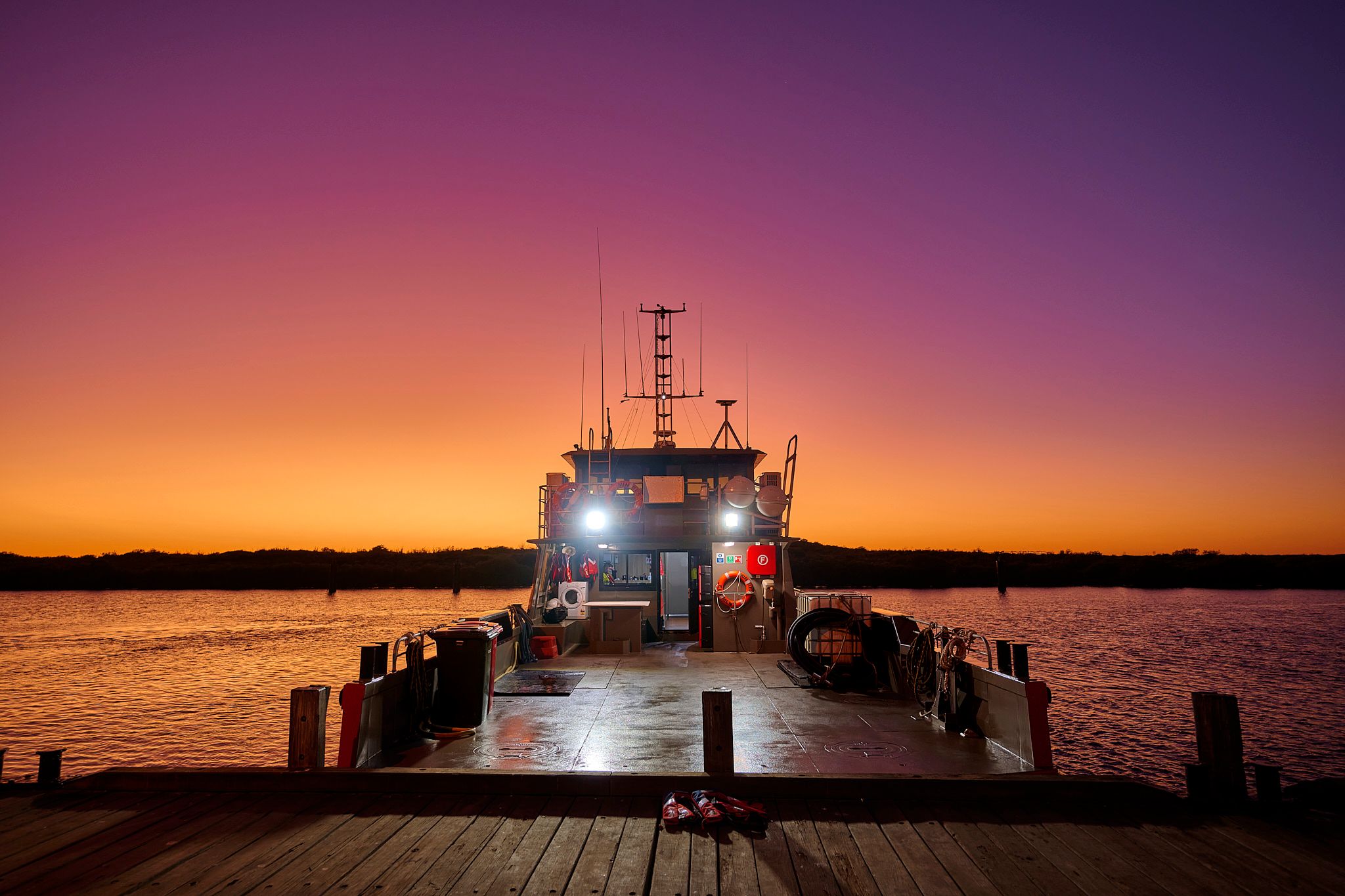 Crew transfer vessels buoy Onslow Iron progress