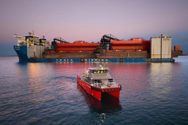 First Onslow Iron transhippers arrive in WA | Iron Ore | Mineral Resources