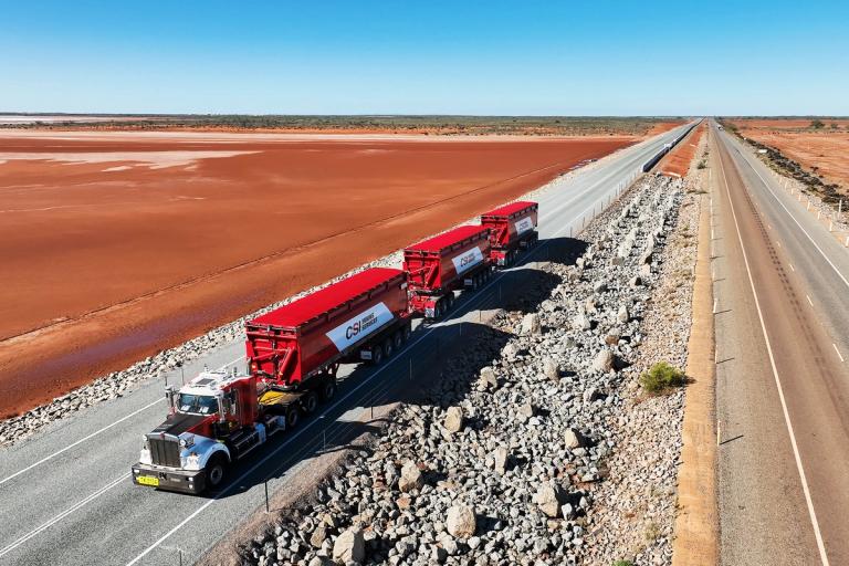 Onslow Iron's first transhipper launched | Projects | Mineral Resources