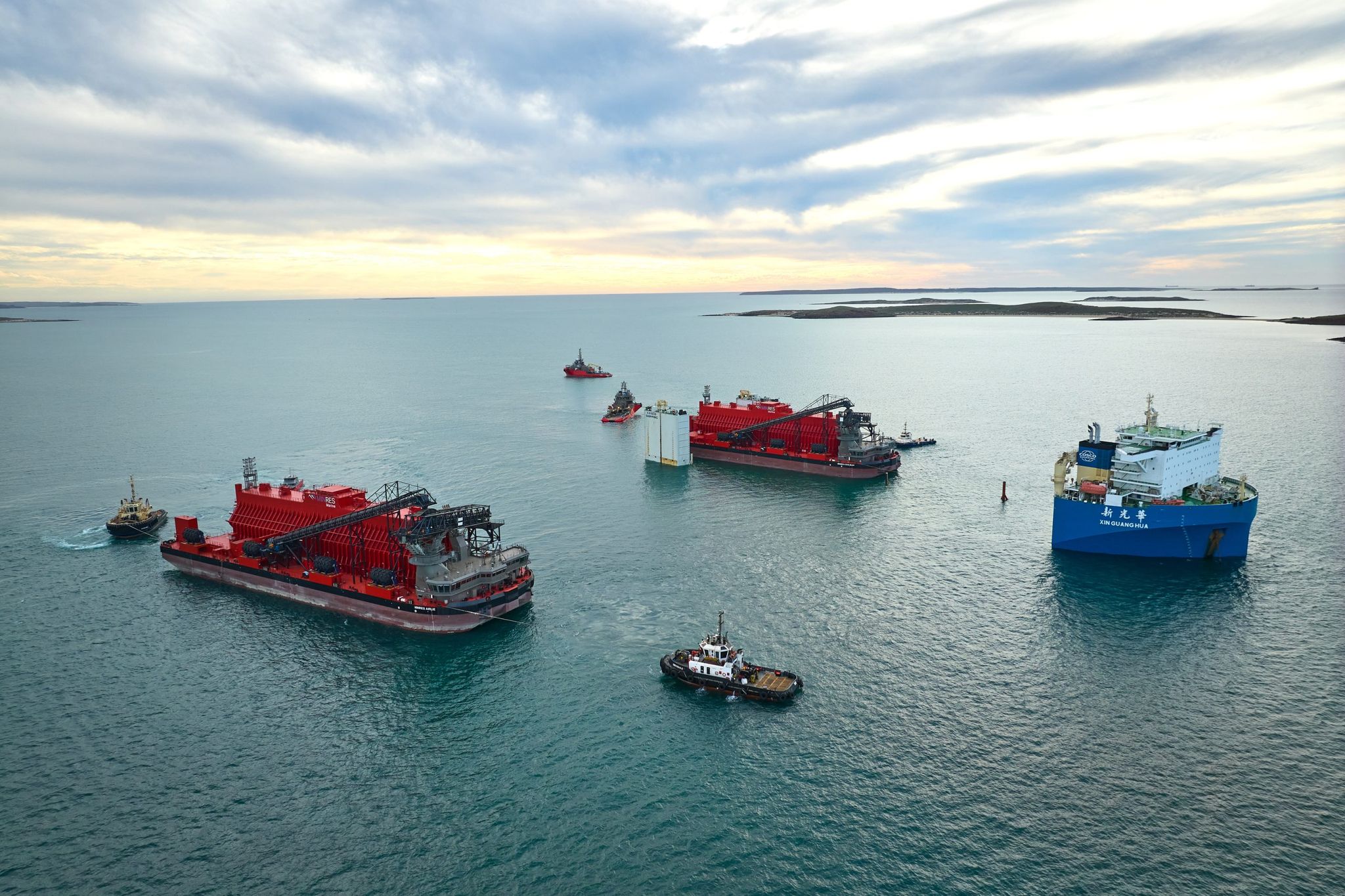 First Onslow Iron transhippers arrive in WA | Iron Ore | Mineral Resources