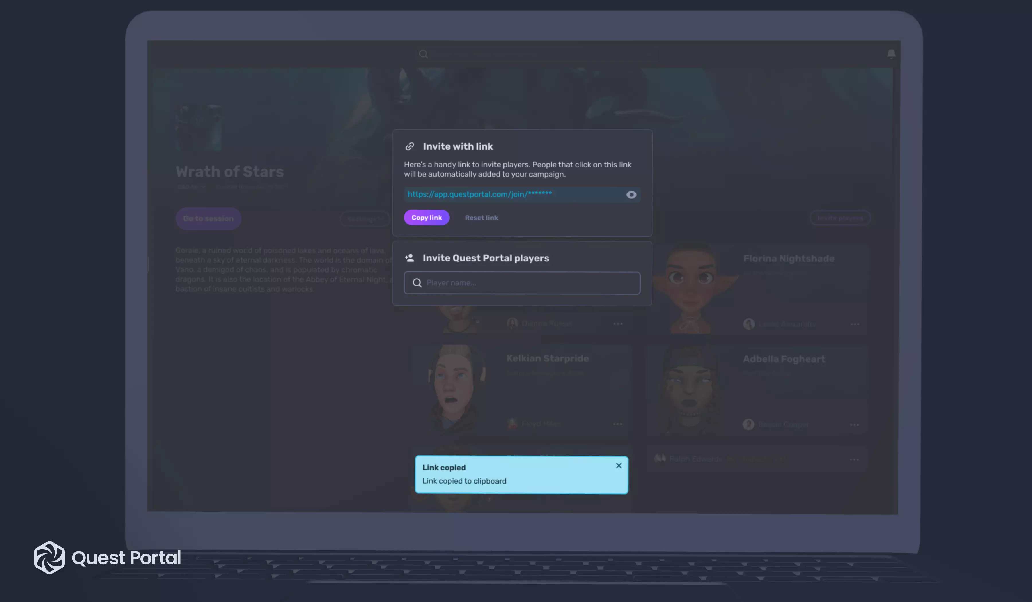 Invite Links – Quest Portal