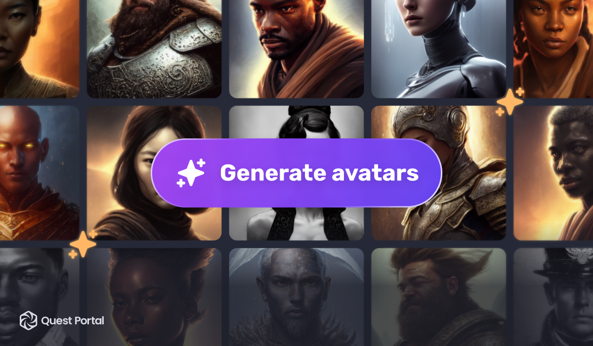 Generate AI Avatars & Design Tokens – Quest Portal