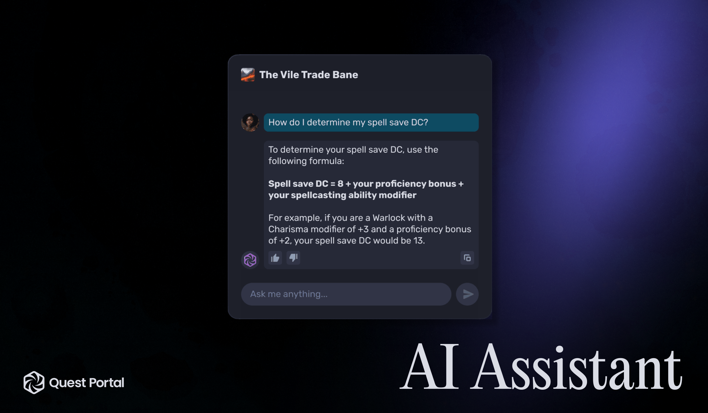 AI Assistant - Features - Quest Portal VTT