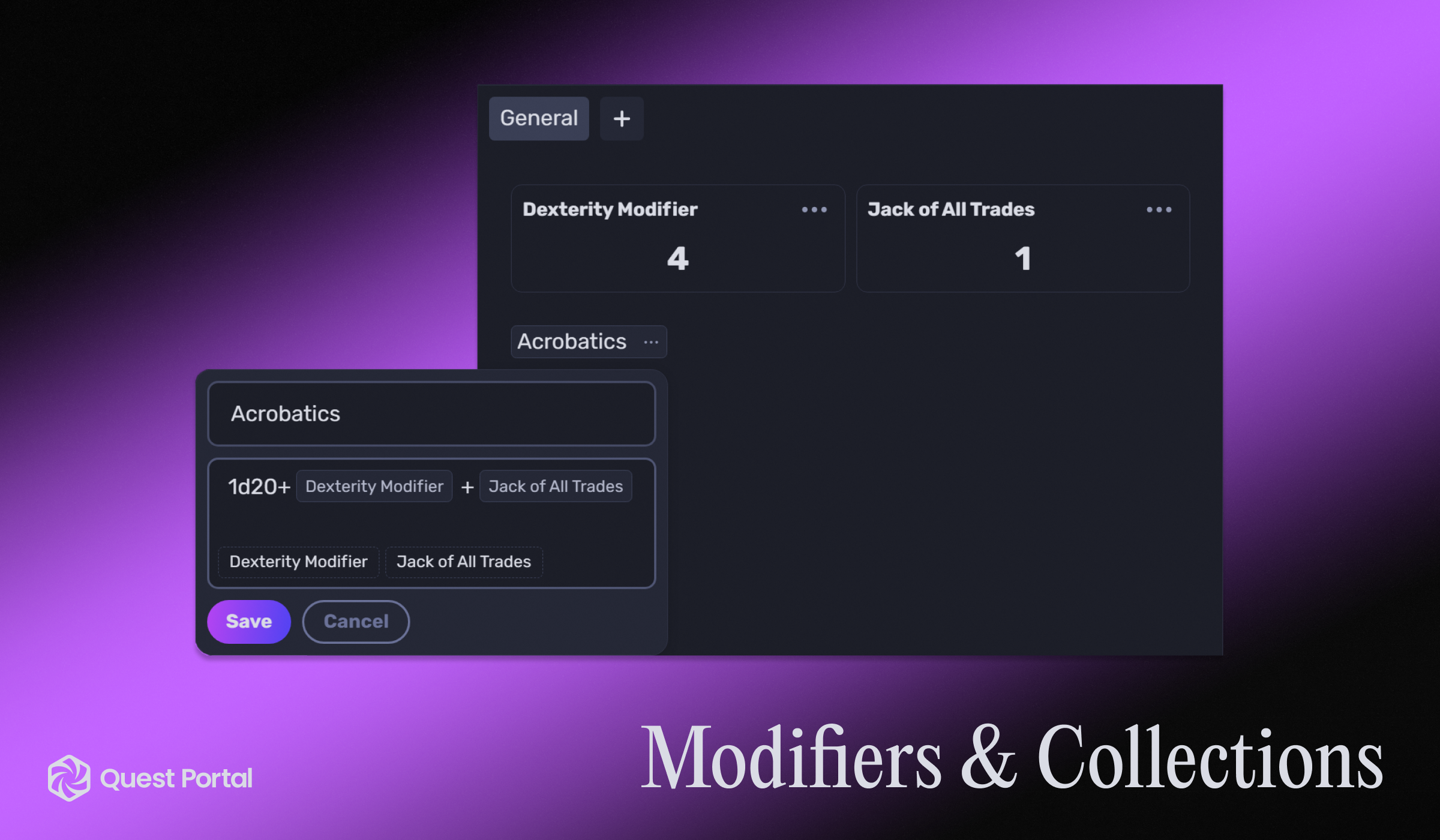 Modifiers and Collections – Quest Portal